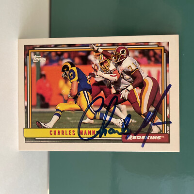 Charles Mann -Nevada-Reno- Washington Redskins Autographed Card | eBay