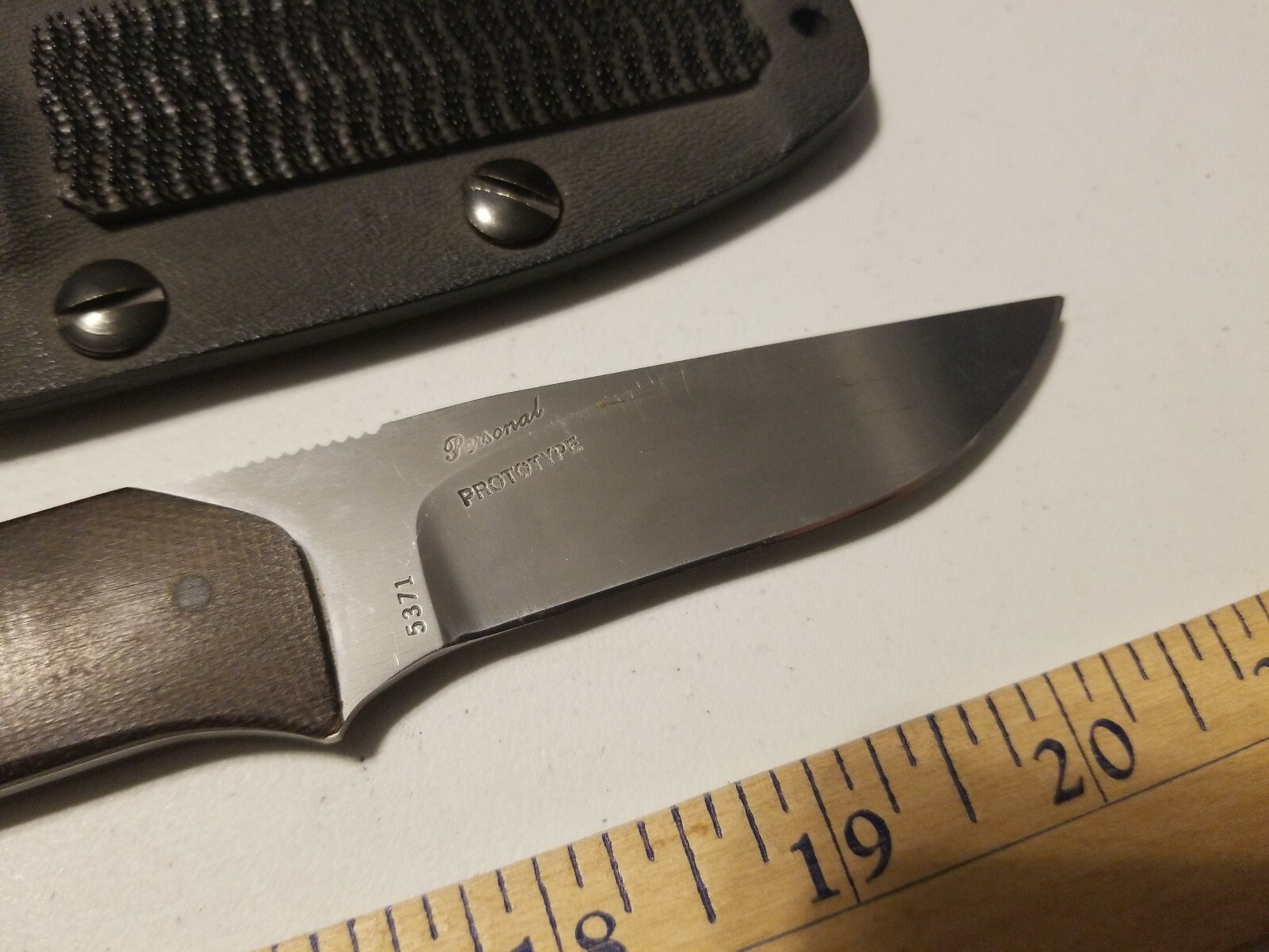 BUD NEALY KNIFE 1 of 1 PERSONAL PROTOTYPE HANDMADE WITH SHEATH AMAZING ...