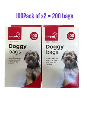 x2 Brand New My Pets essentials Doggy Bags, 1 pack of 100 per bags ...