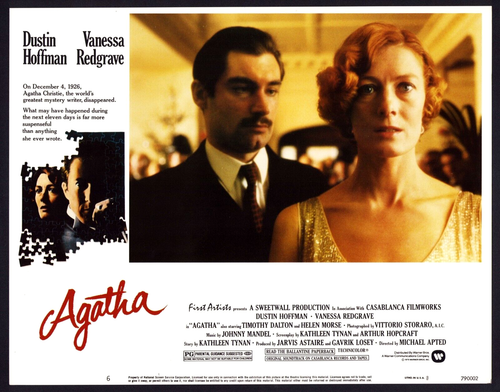 AGATHA Movie Lobby Card Poster Vanessa Redgrave Christie Mystery ...