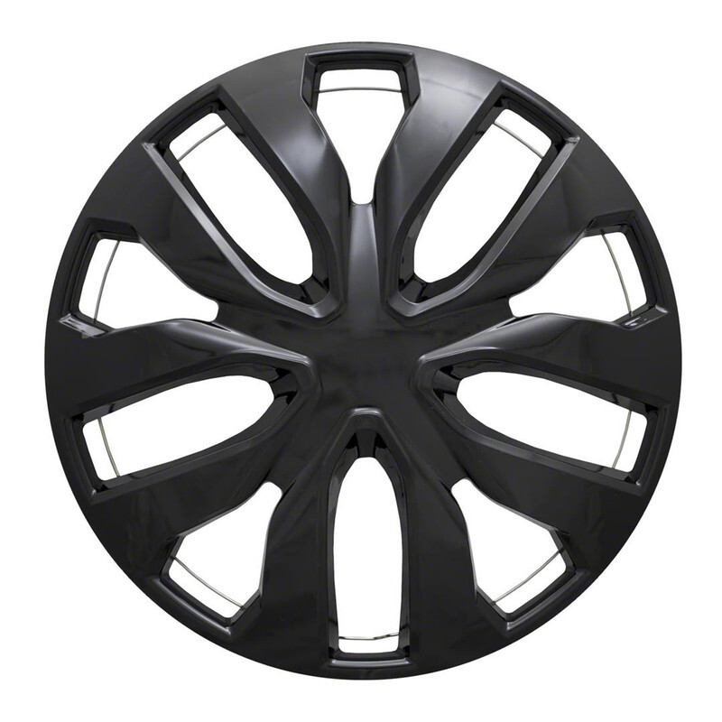 Set of 4 Black 16" Wheel Covers for Standard R16 Tires & Steel Wheels ...