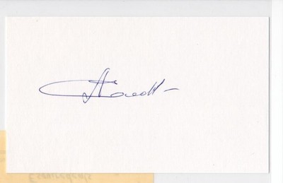Anatoly Solovyev Signed 5x3 Autographed Index Card IDC Cosmonaut Space ...