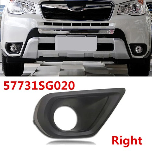 Black Right Side Fog Light Bezel Cover For Subaru Forester 2014-2016 ...