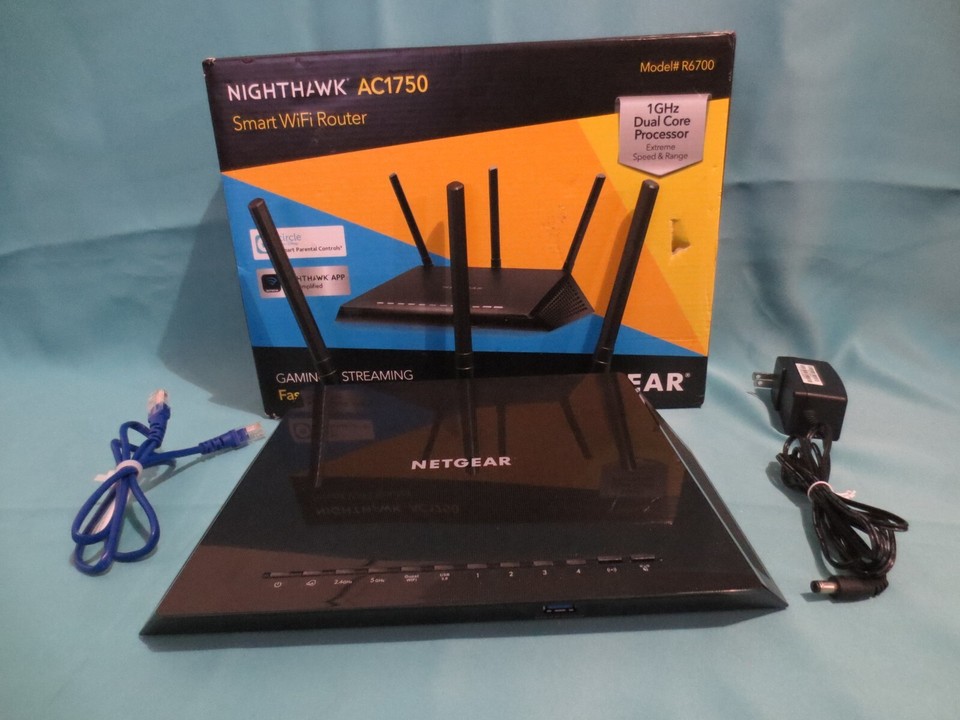 Netgear Nighthawk AC1750 1 GHz Dual Core Smart WiFi Gaming and ...