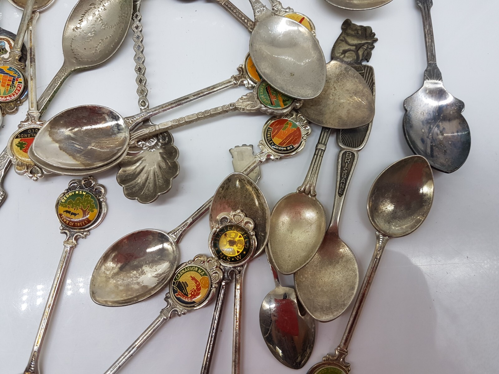 Bulk Lot Of 50 Metal Souvenir Teaspoons Collectors Spoons - lot no.6 ...