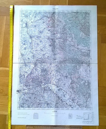PARACIN Petrovac JNA Army Topographic MAP YUGOSLAVIA 1955 MILITARY PLAN ...