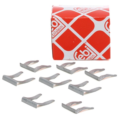 8x FEBI Halter Bremsschlauch für AUDI VW GOLF SEAT SKODA vorne/hinten ...