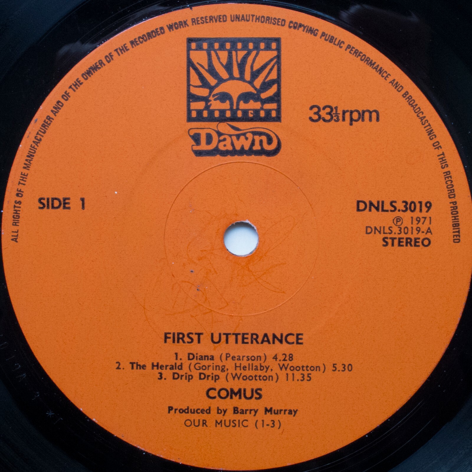 Comus ‎– First Utterance (Dawn) 1st edition | eBay