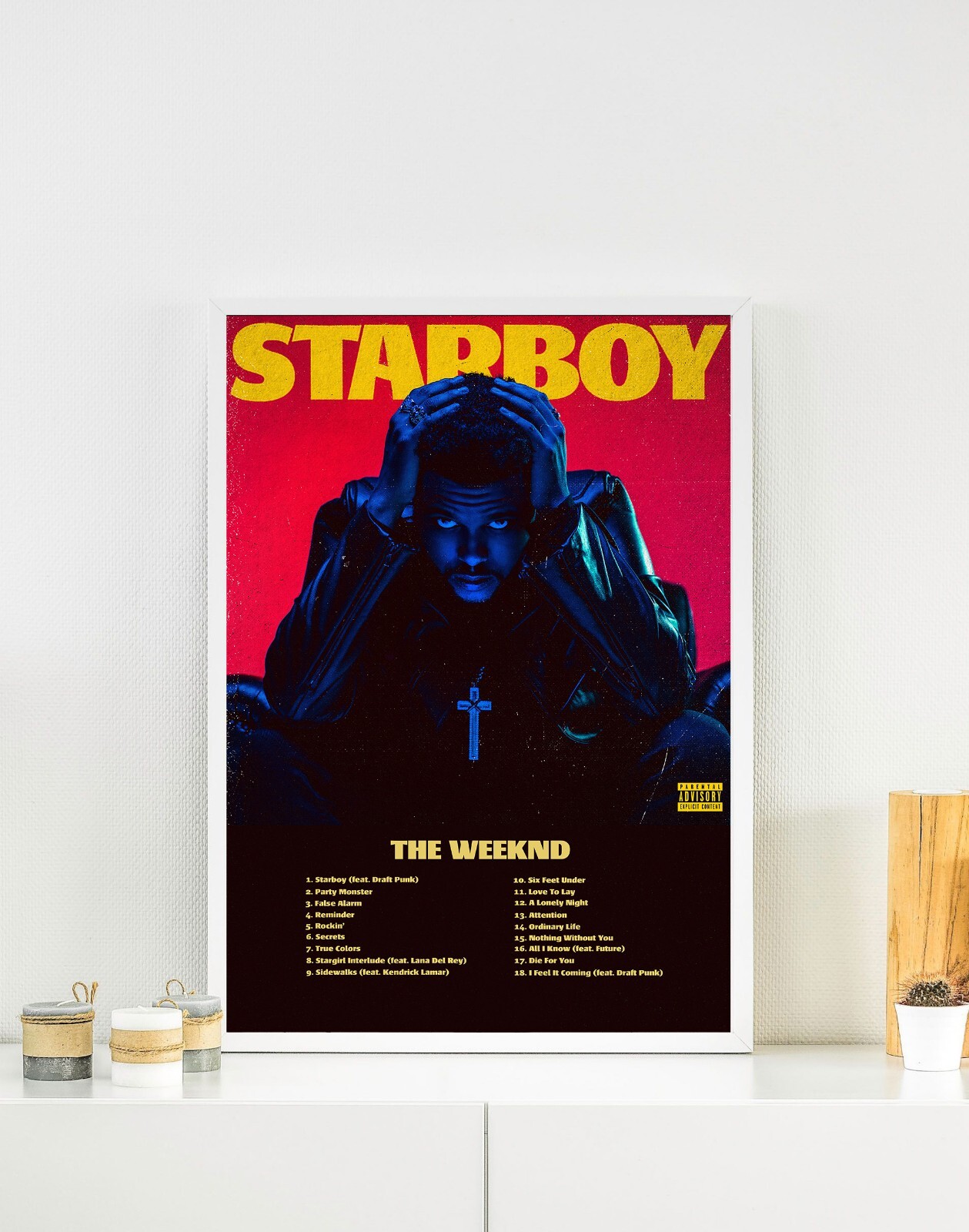 The Weeknd Starboy Album Premium Music Poster | Artwork Tracklist | eBay