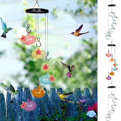 1Pc Hanging Hummingbird Feeder Outdoor Garden Nectar Dispenser ...