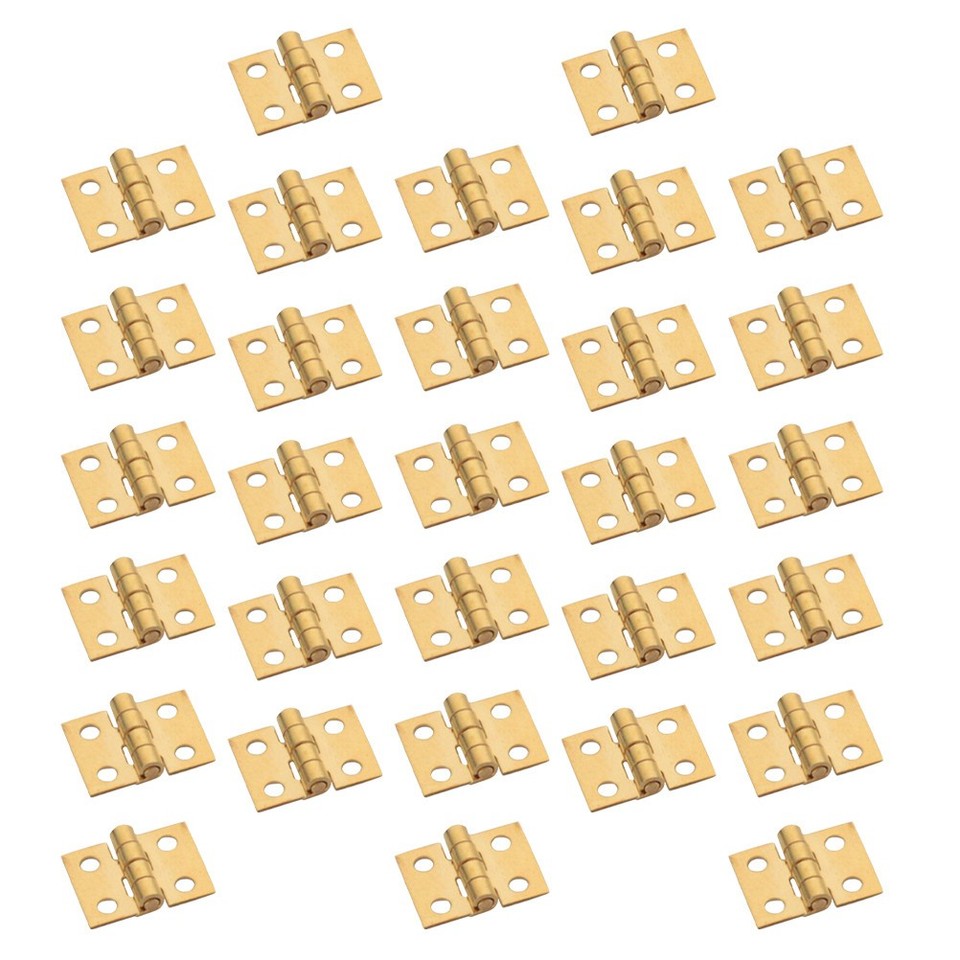 30 Pcs Small Mini Hinges Copper For Wooden Jewelry Boxes And Craft Use ...