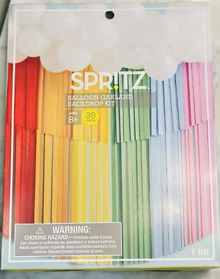 TARGET Spritz BALLOON GARLAND DECOR KIT Rainbow Tier Backdrop PARTY ...