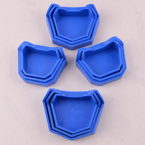 12Pc Dental Lab Plaster Model fit former Base Mold Mould Tray Blue ...