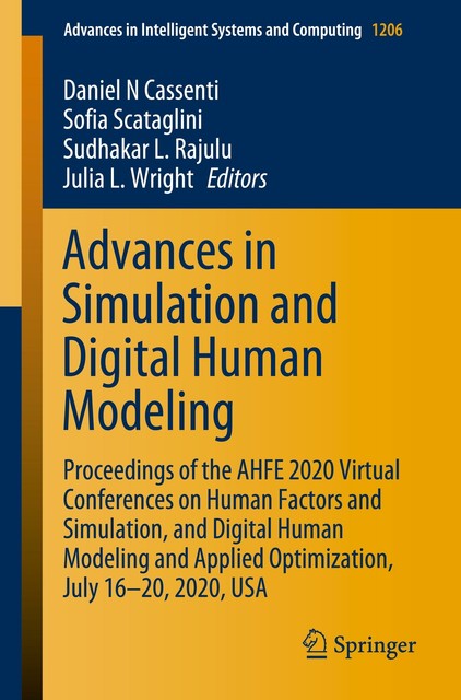Advances in Simulation And Digital Human Modeling von Sofia Scataglini ...