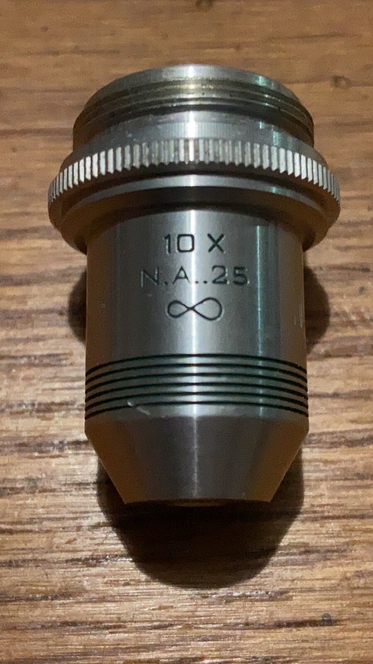 AO Spencer 10 0.25 Microscope Objective Lens 10X American Optical | eBay