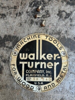 Vintage Walker Turner 3" Badge Tag | eBay