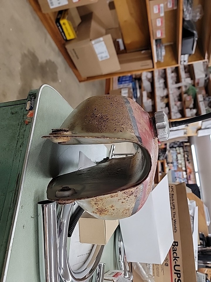 1975 Honda MT250 Elsinore FUEL TANK *NH42M/R23* SILVER METALLIC AND ...