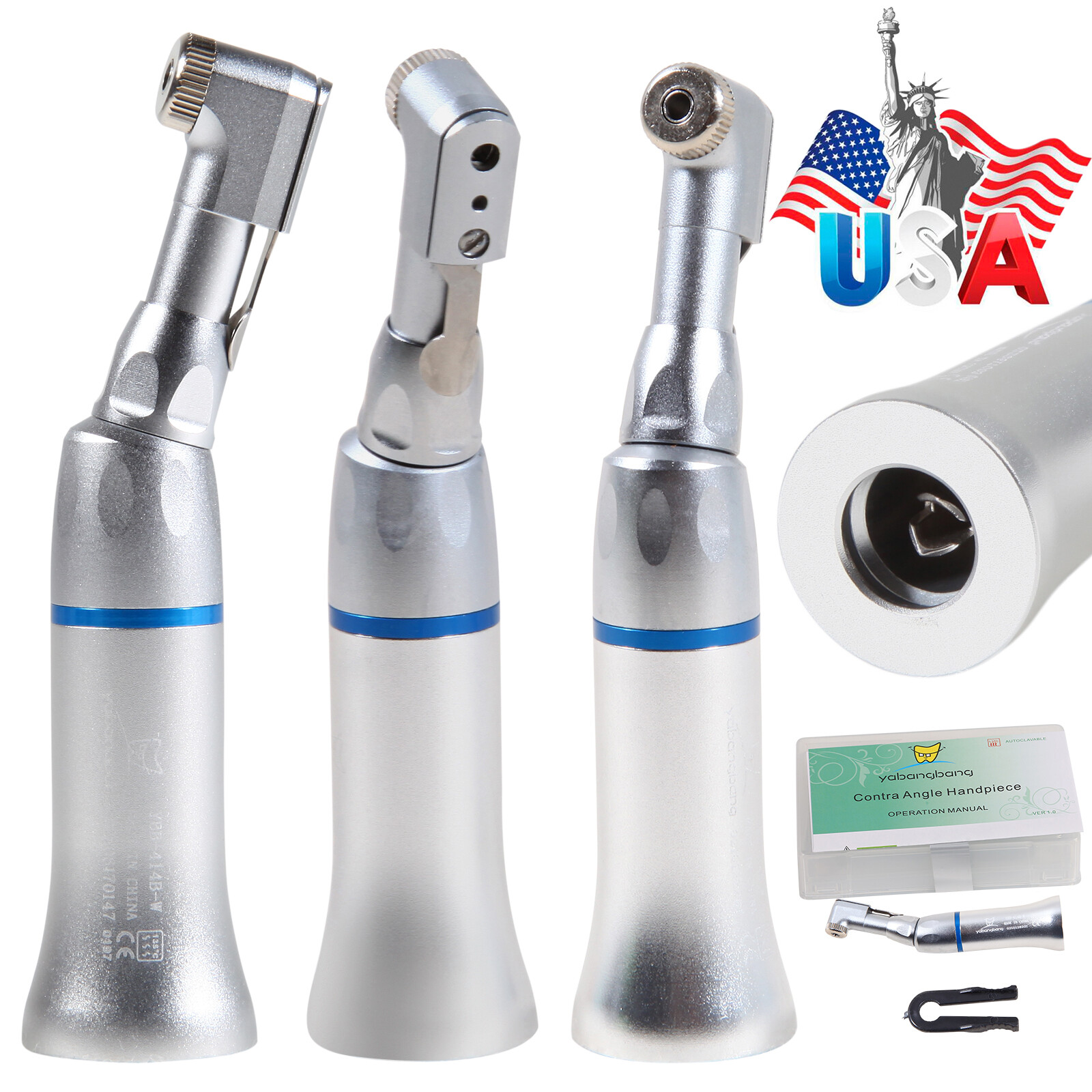 Dental Slow Low Speed Contra Angle Handpiece E-Type Latch Head 1:1 | eBay