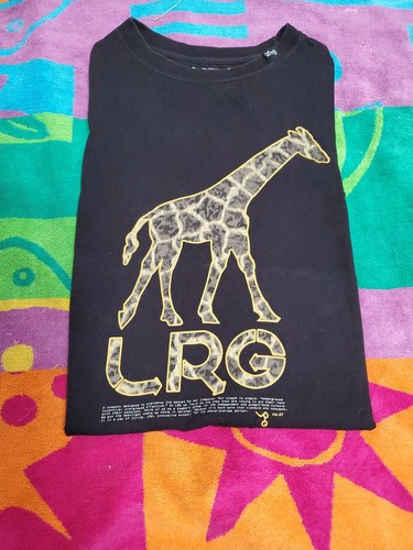 LRG~Lifted Research Group No.47 Giraffe Black Short Sleeve TShirt Large ...