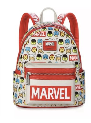 Loungefly Disney Marvel The Avengers Character Faces Mini Backpack ...