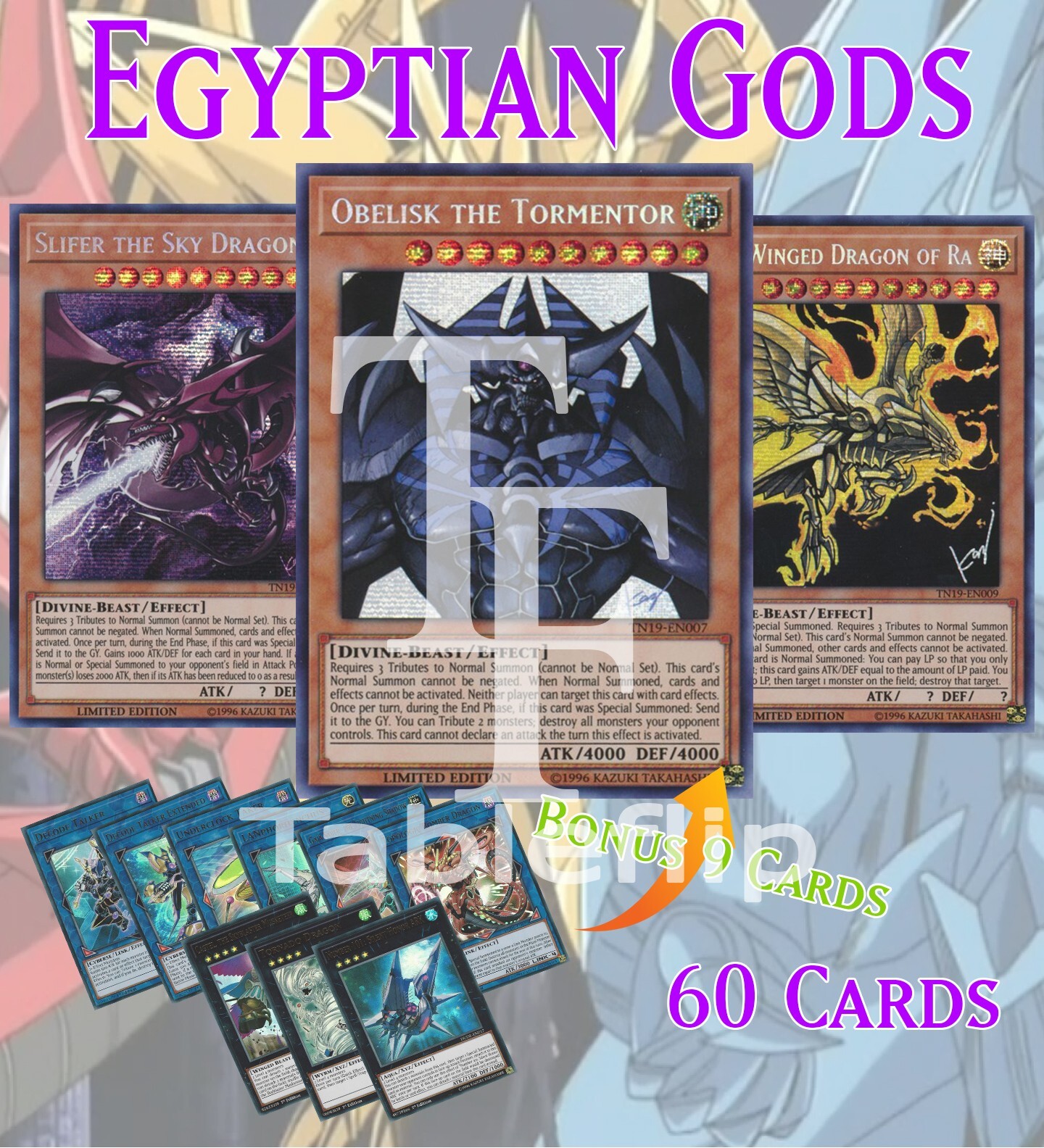 Egyptian God Deck 51 | Reactor Slime Obelisk Slifer Ra Set LED7 TN19 ...