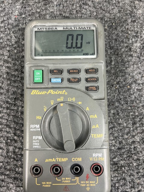 Blue Point Multi-mate Multimeter in Case Leads MT586 Snap-on for sale ...