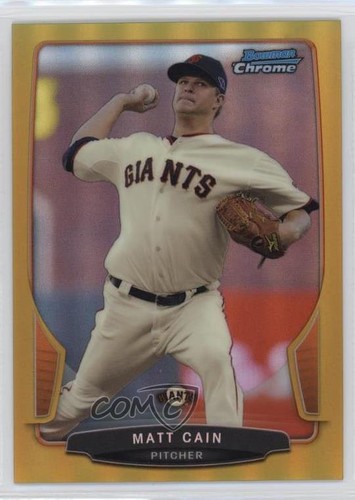 2013 Bowman Chrome Gold Refractor /50 Matt Cain #150 | eBay