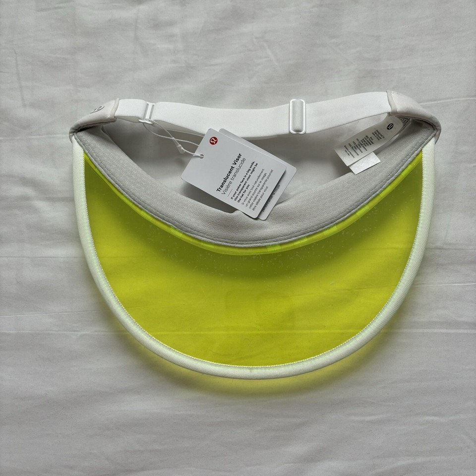 Lululemon Translucent Visor WHT/GRN White and Green Unisex One Size | eBay