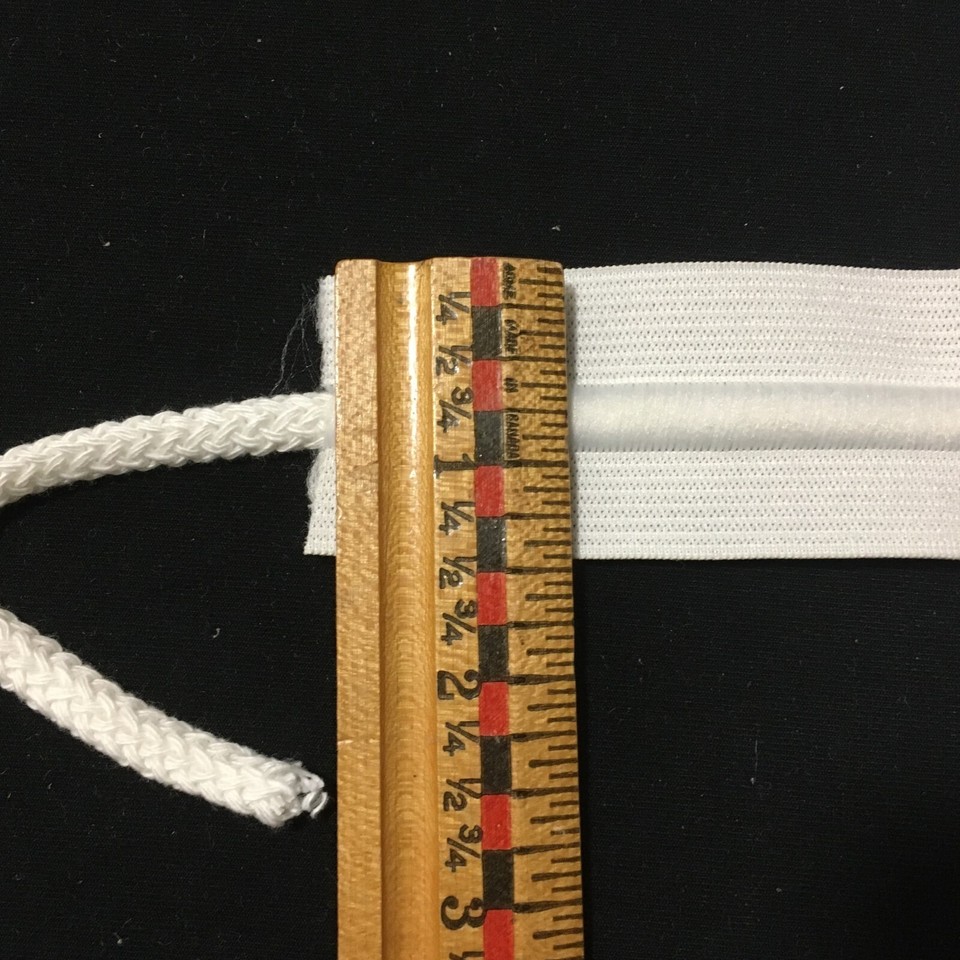 Elastic Drawstring Cord Draw Cord Elastic Waistband 1-1/2" White 5 yds ...