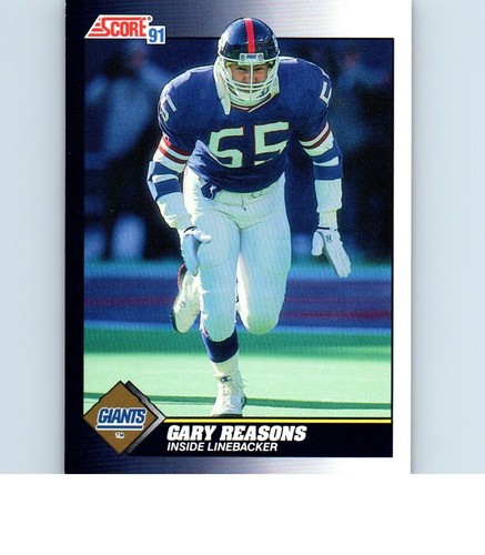 1991 Gary Reasons Giants 482 Score Football Trading Card | eBay