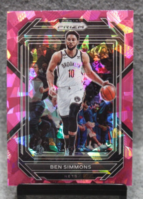 Ben Simmons 2022-23 Panini Prizm Pink Cracked Ice Parallel #13 Nets | eBay