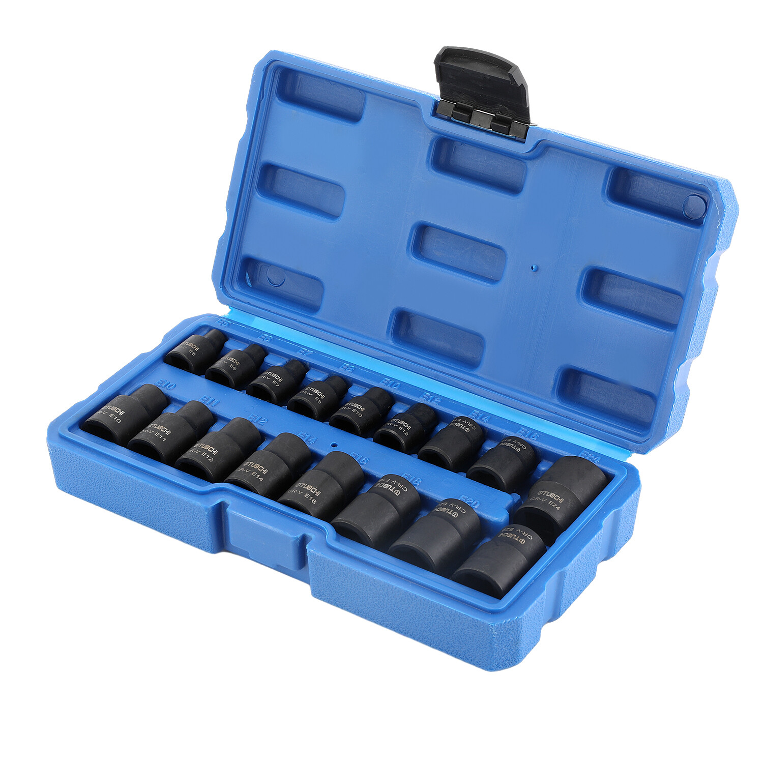 17pc E-TORX IMPACT EXTERNAL E TORX Sockets E-TYPE Female Torx IMPACT ...