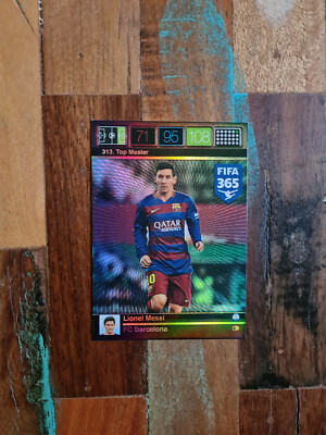 Panini fifa 365 2015 2016 adrenalyn xl Top master Messi #313 | eBay
