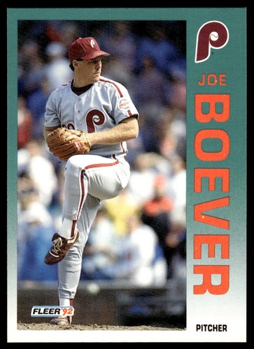 1992 Fleer Baseball Card Joe Boever Philadelphia Phillies #523 | eBay
