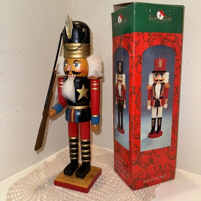 VTG Kurt S. Adler Hand Crafted Nutcracker Wooden 14-1/4” Santa's World EUC | eBay