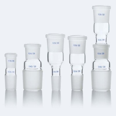 Glass Adapter from 14# - 50# Female Joint to 50# - 14# Male Joints ...