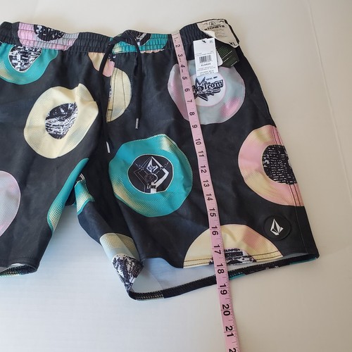 Volcom Mens Swim Shorts Sz XL Black Multicolor Beach Pool | eBay