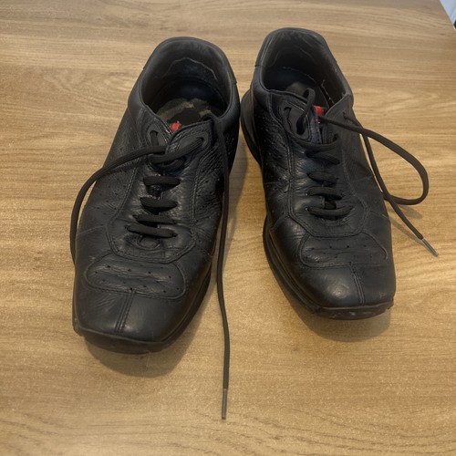 Prada Mens Shoes Size 43 Uk 9 Black Leather | eBay