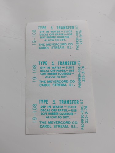 Gibson Headstock decal Label Meyercord NOS Genuine Original Not ...