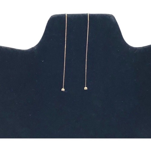 EF Collection Linear Single Solitaire Diamond 14K Gold Chain Drop ...