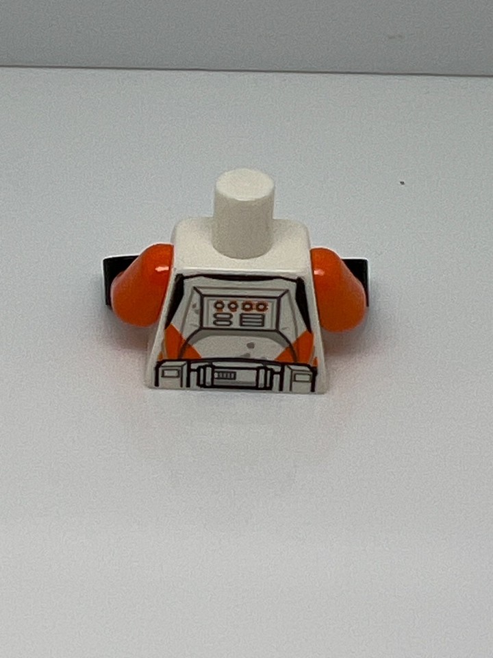 Lego Star Wars Torso Clone Trooper Orange Markings and Dirt Stains ...