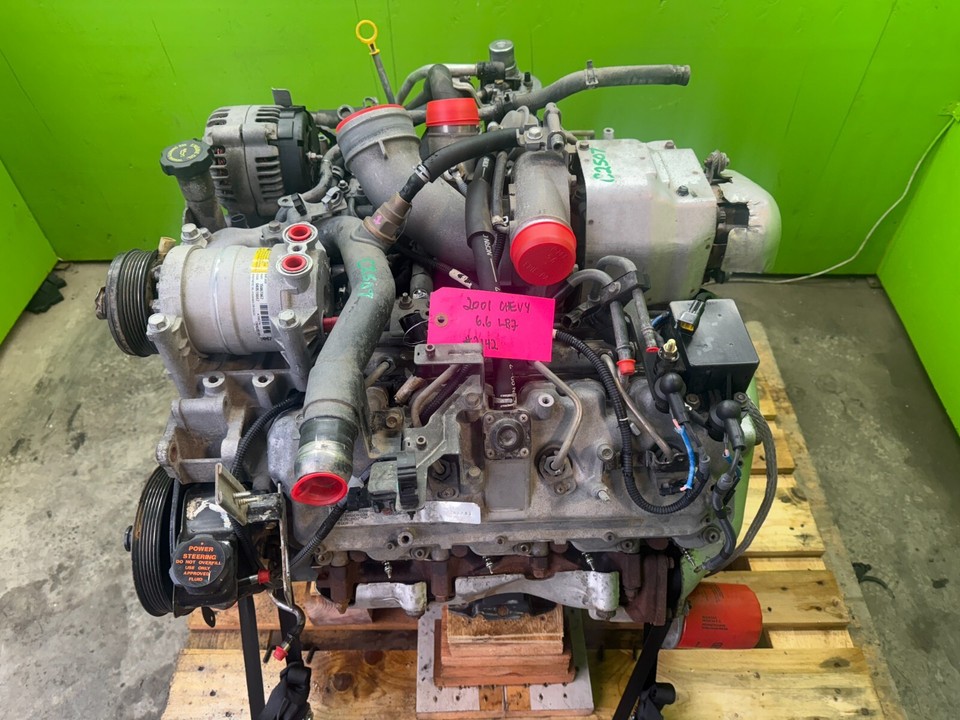 01-04 CHEVROLET GMC 2500 3500 6.6 LB7 DURAMAX DIESEL ENGINE MOTOR NO ...