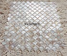 fish scale shell mosaic tile mother of pearl kitchen backsplash wall ...