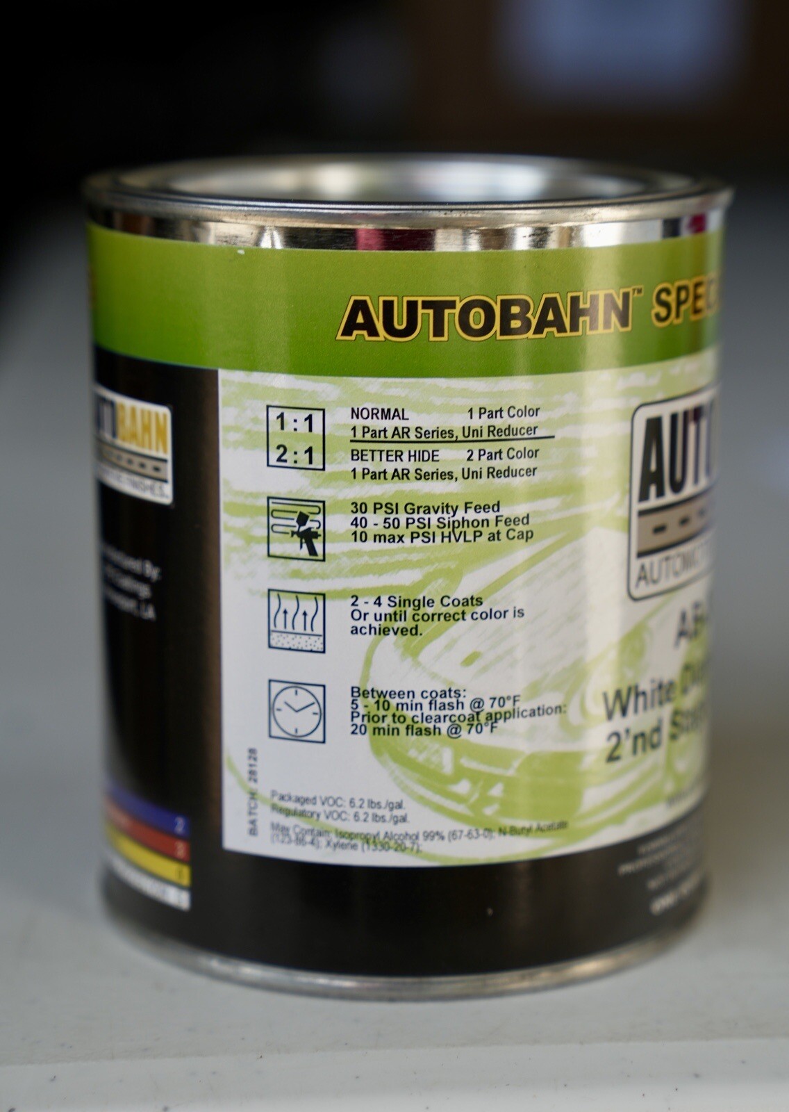 Autobahn AB-800J White Diamond Pearl Basecoat QUART!GM 800J Automotive ...