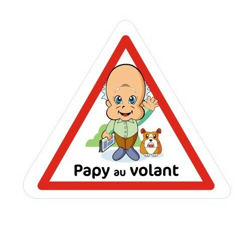 Papy au volant 9642 autocollant adhésif sticker | eBay