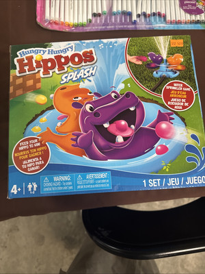 Hasbro Hungry Hungry Hippos Splash Lawn Water Toys Sprinkler Game for ...