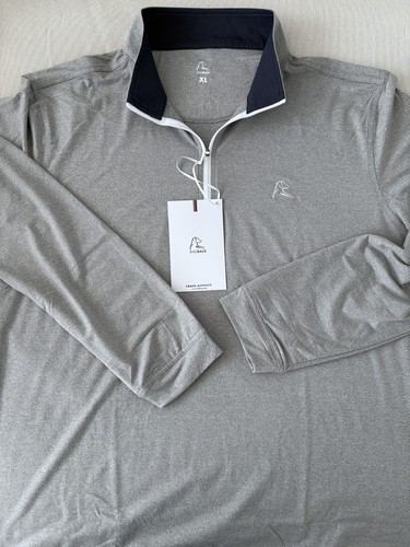 Rhoback Heather Performance Q-Zip Glacier Grey sz XL | eBay