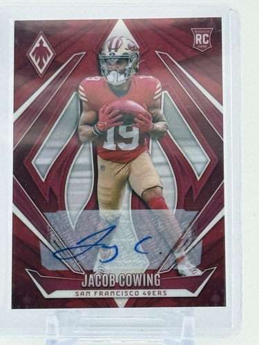 2024 Panini Phoenix Rookies Autograph Red Jacob Cowing No. 186 (5/99 ...