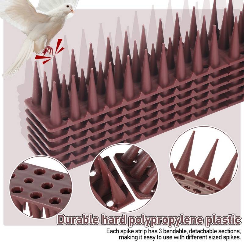 Bird Spikes For Pigeon Deterrent Fences Wall Window Ledge Wide Cat Anti ...