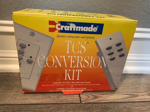 Craftmade TCS Plus Conversion Kit 6 Button 2 Wire Wall Control System ...